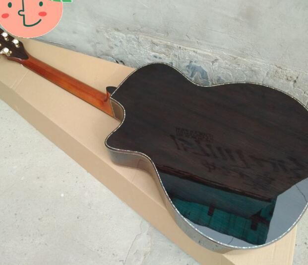 Real abalone solid top Deluxe