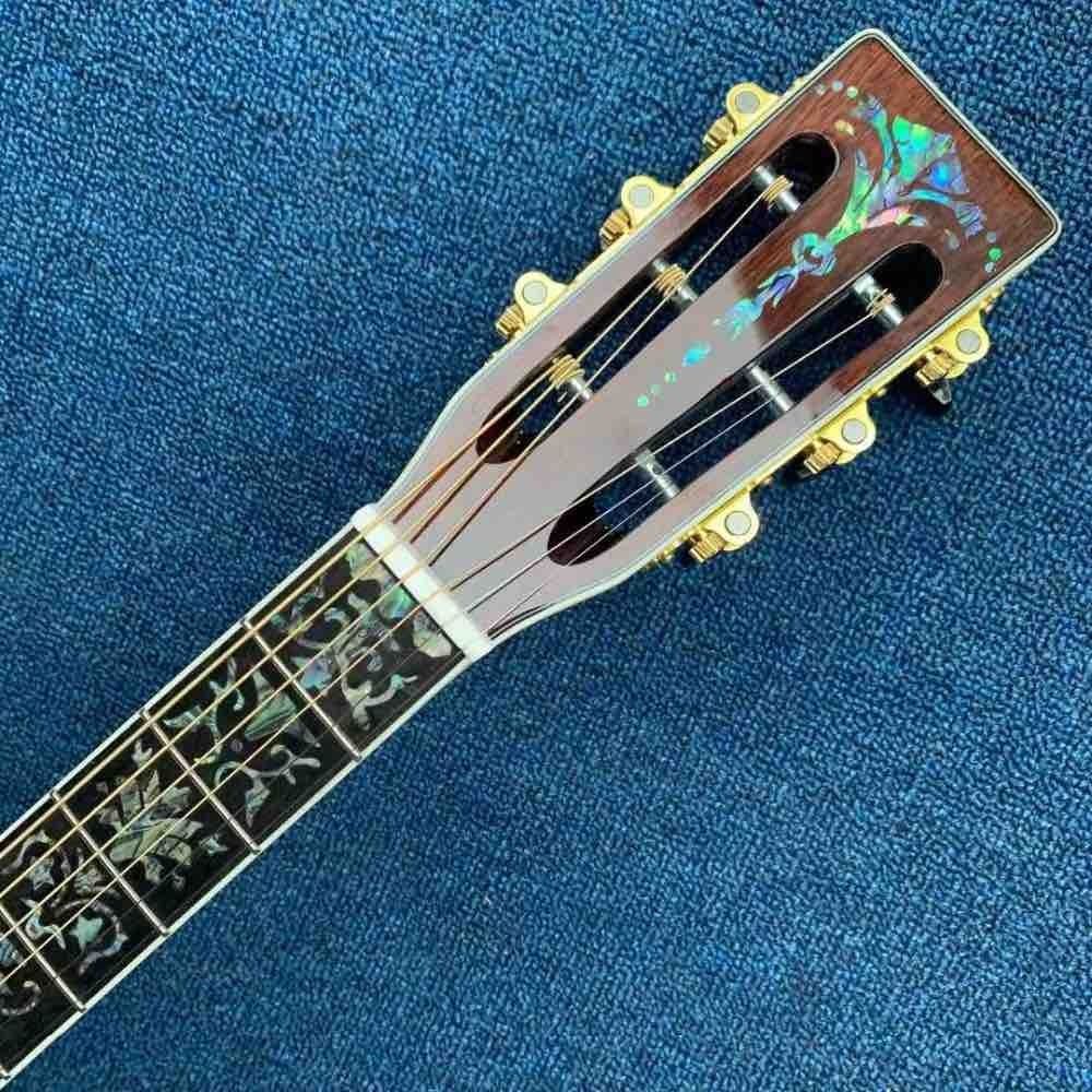 Solid Spruce and Korean Pine Veneer OOO Luxury Abalone Shell Inlaid ...