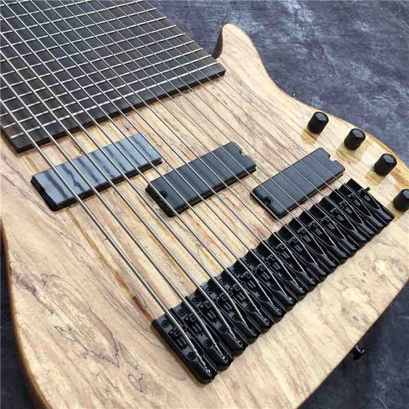 Custom Factory 17 Strings Electric Guitar Bass Rosewood Fingerboard