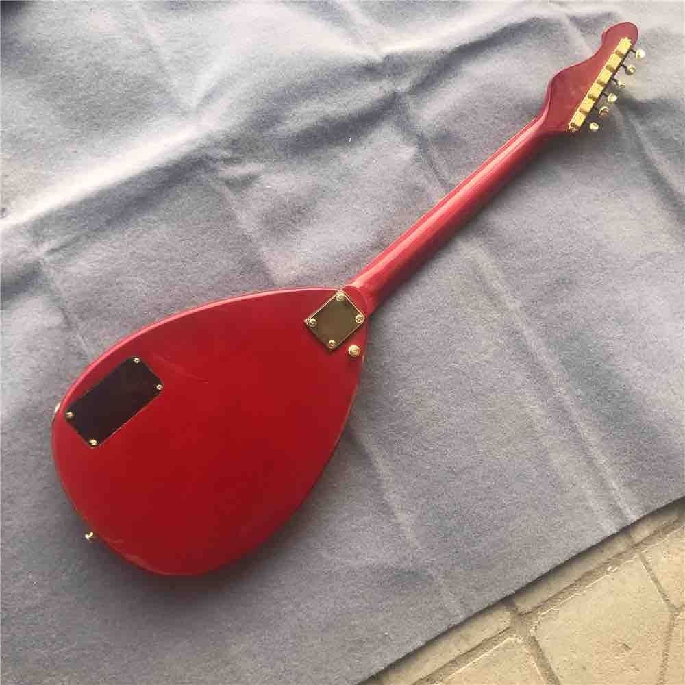 Factory custom made high quality water shaped white electric Jazz guitar