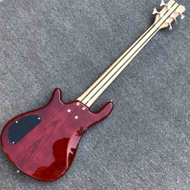 Factory Custom 5 Strings Customized logo Solid Body Electric Bass in ...