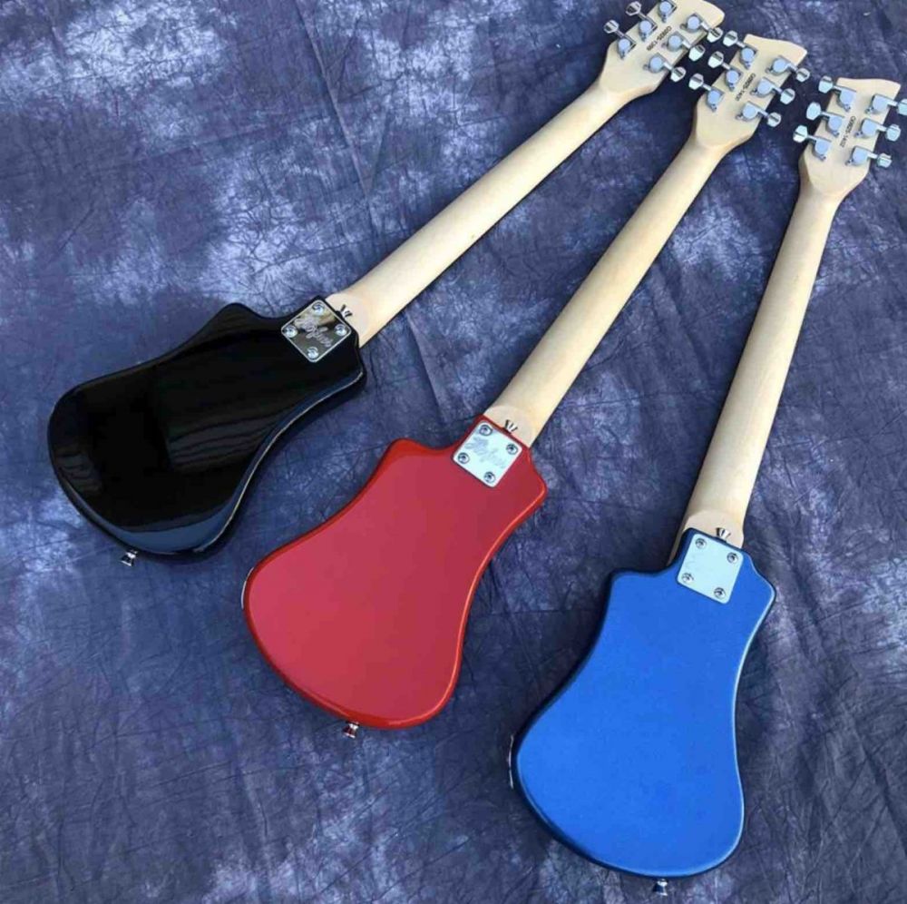 Custom Three Color Hofner Shorty Mini Travel Guitar Protable Beginner ...