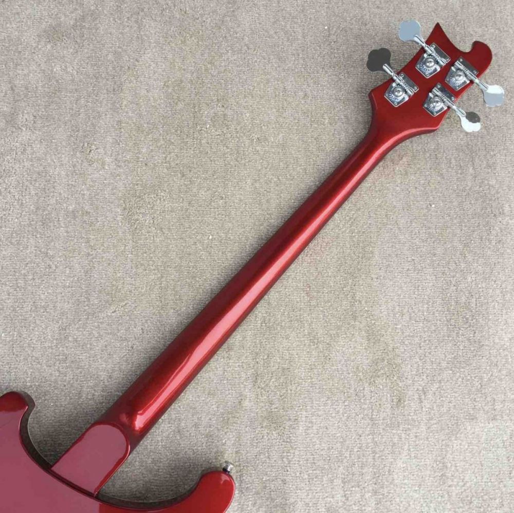 TOP QUALITY 4003 Model 4 Strings Bass Guitar Metal Red Color Rickenback ...