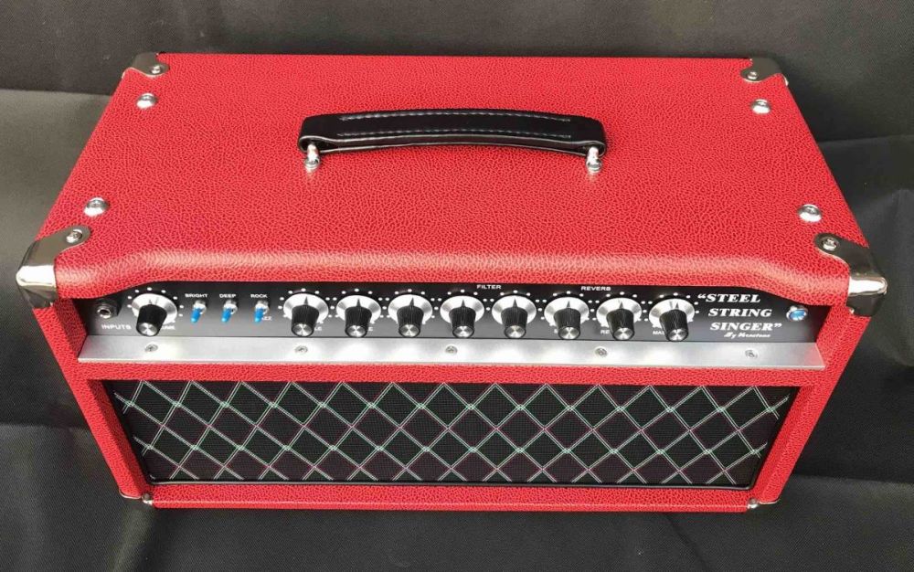 Custom Grand AMP SSS Steel String Singer Amplifier 50W in Red Tolex ...