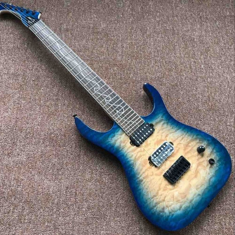 6 Strings Electric Guitar Rosewood Fingerboard in Blue Color Support ...
