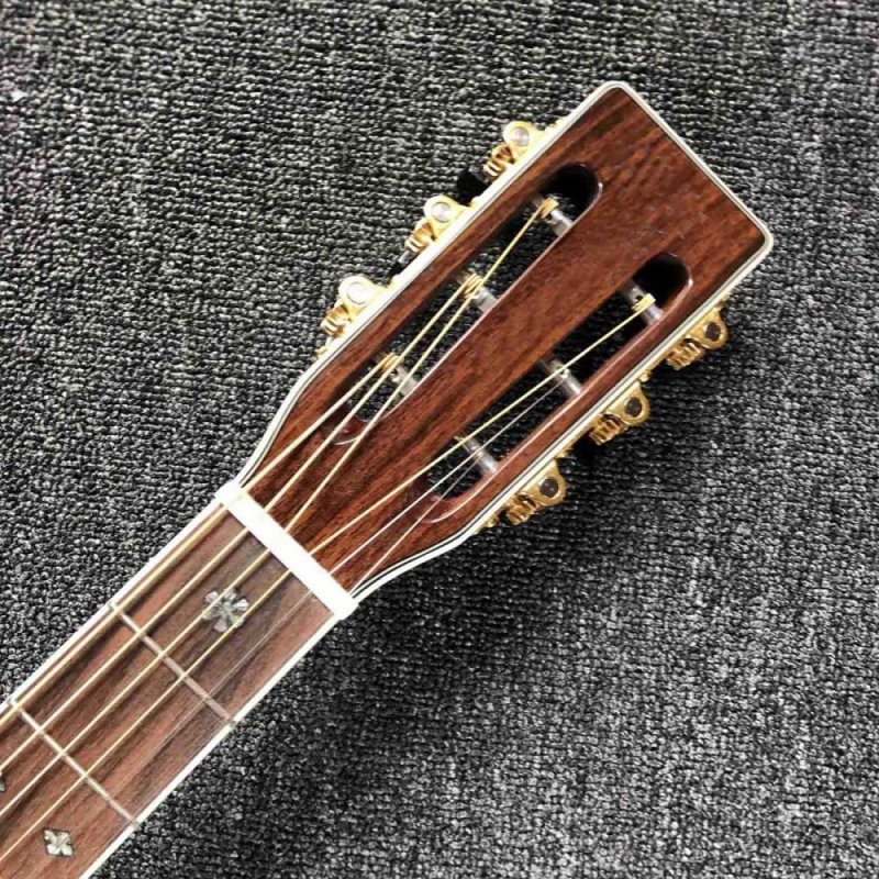 Custom Solid Spruce Top Rosewood Back Side Ooo Body Acoustic Electric