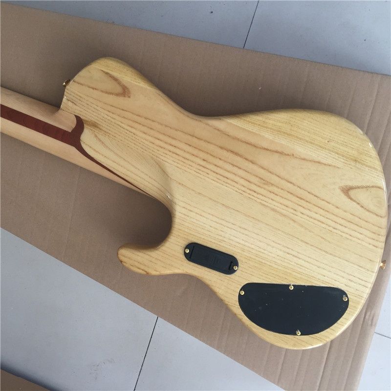 Neck Through Body Custom Shop Maple Top Ash Wood 6 Strings Bass ...