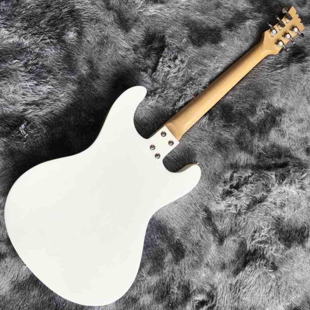 Custom Guitar The Ventures White Color Mosrite Logo Reversed Body 6 ...