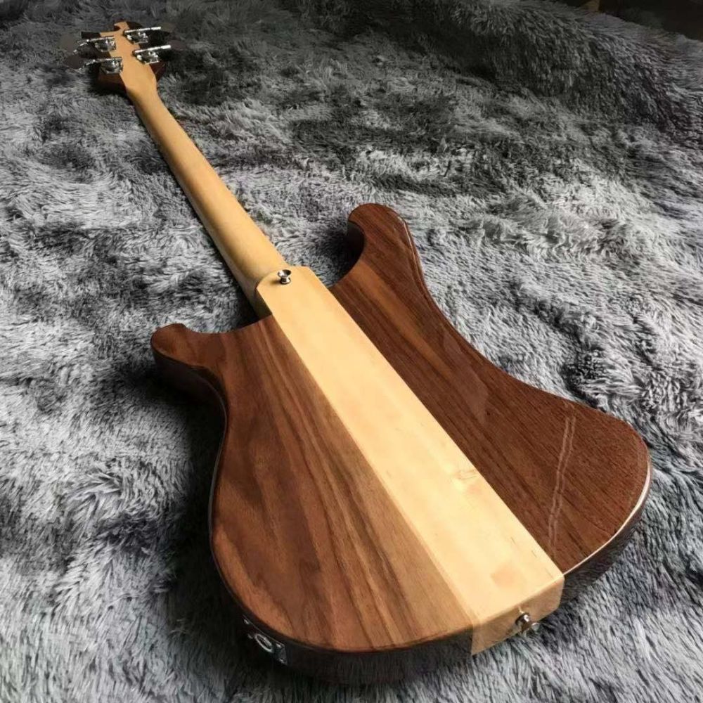 Custom 4 Strings Walnut Wood Neck Through Body Electric Bass with ...