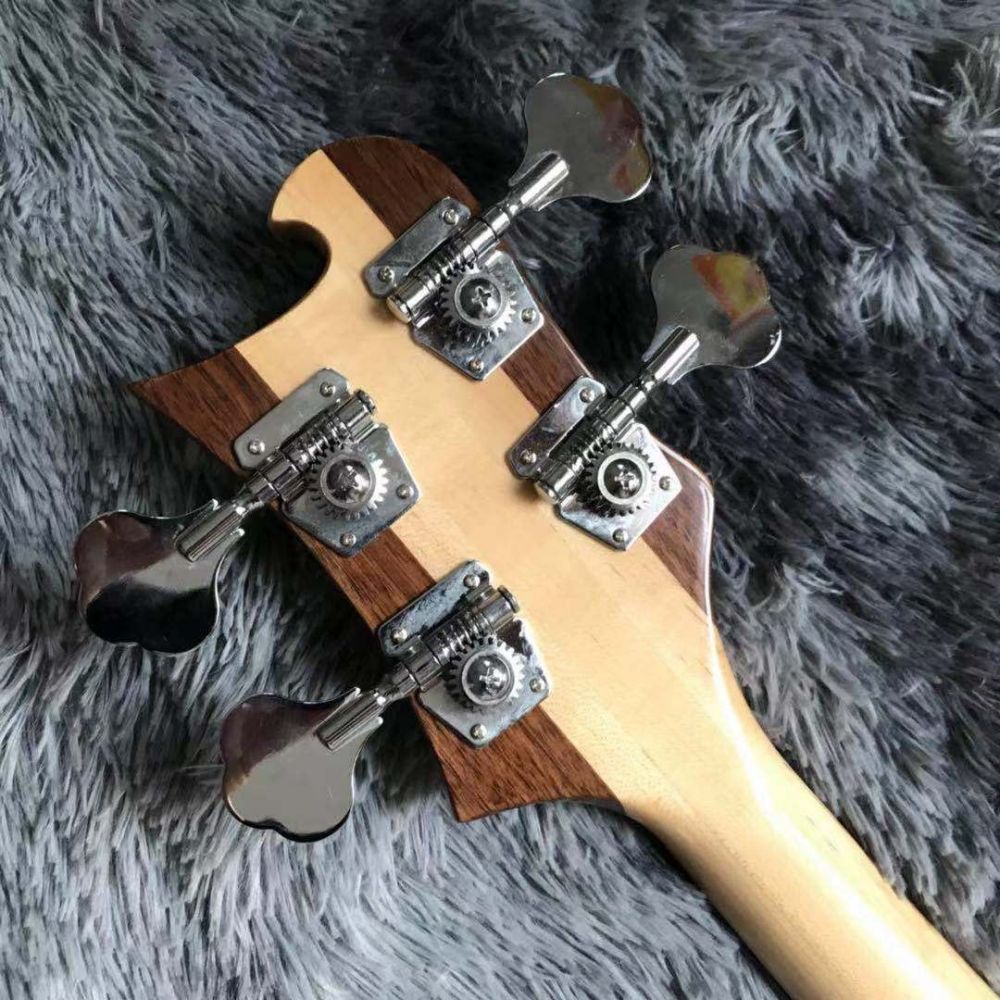 Custom 4 Strings Walnut Wood Maple Fingerboard Neck Through Body ...