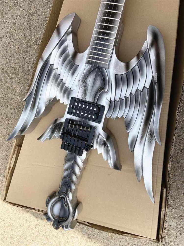 Custom Irregular Shape Angel Blade Wings Sword Electric Guitar