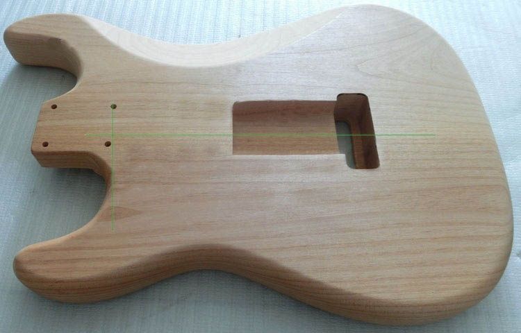 Alder Wood ST/SQ Guitar Body