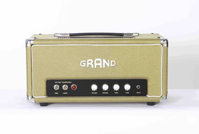 Custom Tube Amp Head 5W with Loop and Spring Reverb Black Tweed Colors