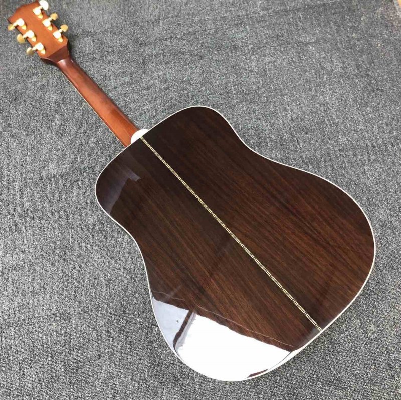 Custom round body songwriter studio deluxe acoustic guitar non-cutaway ...
