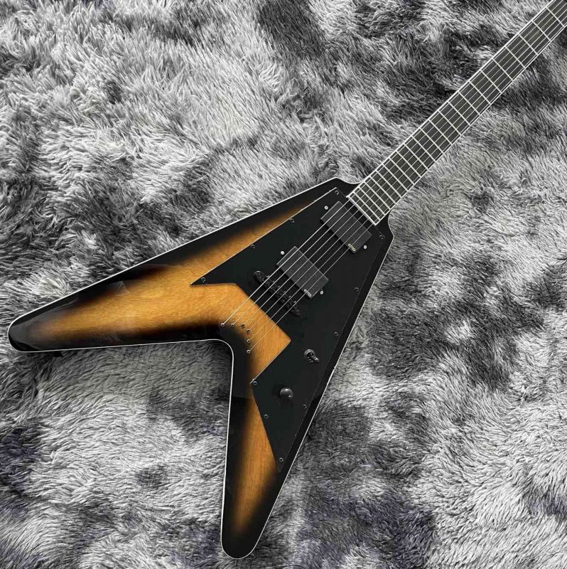 Custom Flying V Irregular Shaped Body Electric Guitar Accept OEM Order