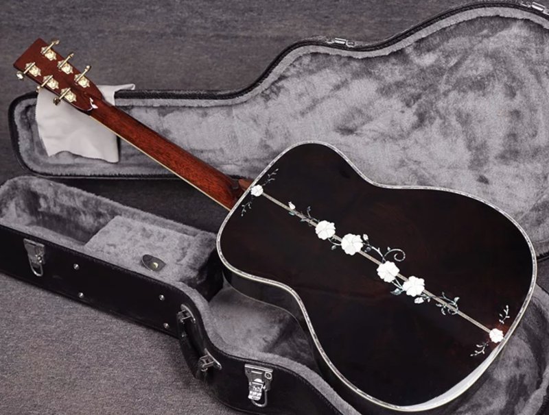 Custom Handmade 40 Inch OM Body AAAAA All Solid Brazilian Rosewood Back ...