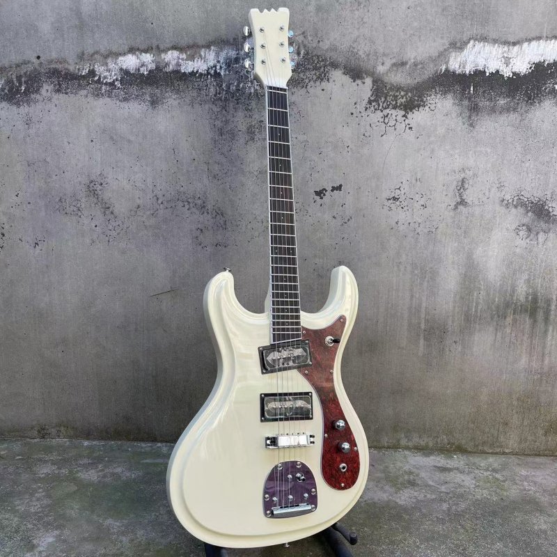 Custom Mosrite Johnny Ramone Vibramute Venture 1966 1965 Cream White ...