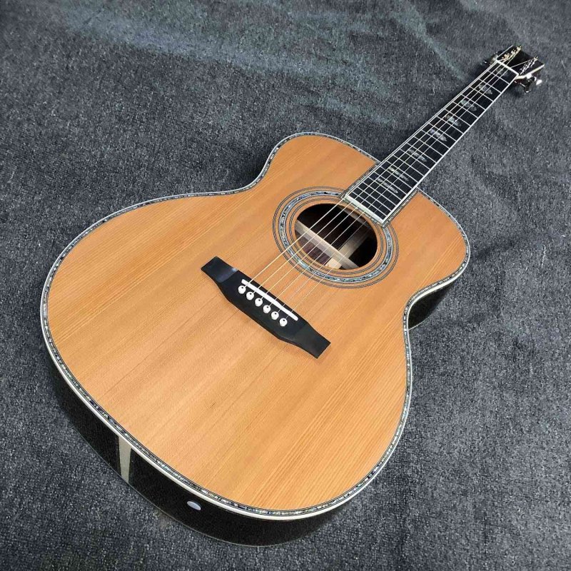 Custom Abalone Binding 40 Inch OM Body Solid Rosewood Back Side ...