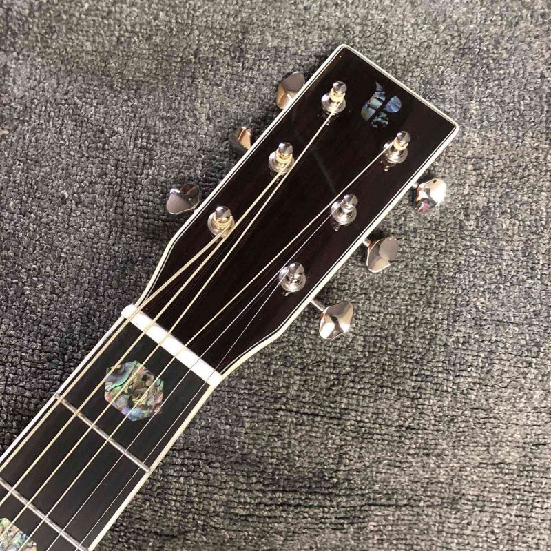 Custom Abalone Binding 40 Inch OM Body Solid Rosewood Back Side ...