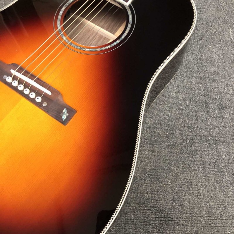 Custom 41 Inch J45 GB Style Acoustic Guitar with Fishbone Binding ...