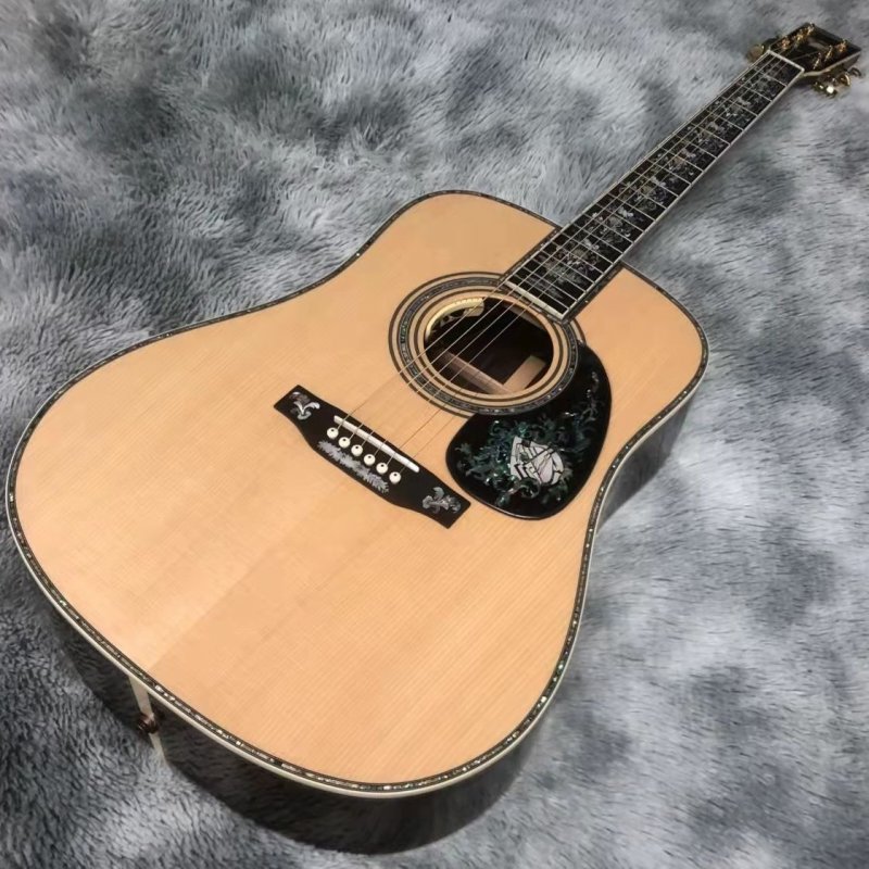 Custom 41 Inch Dreadnought Grand Solid Back Side Acoustic Guitar 41 ...