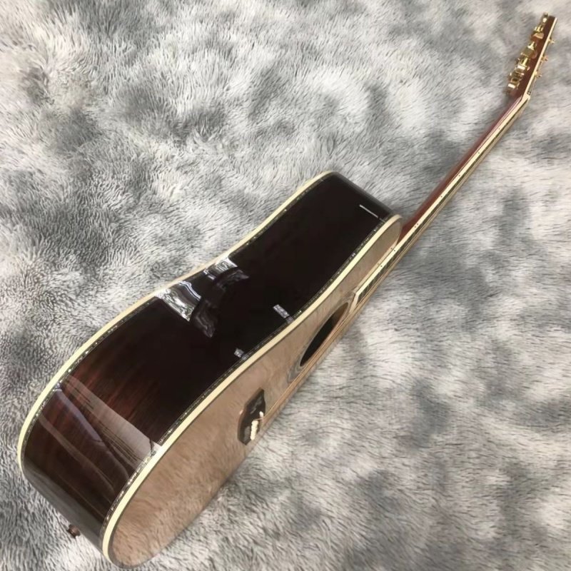 Custom 41 Inch Dreadnought Grand Solid Back Side Acoustic Guitar 41 ...