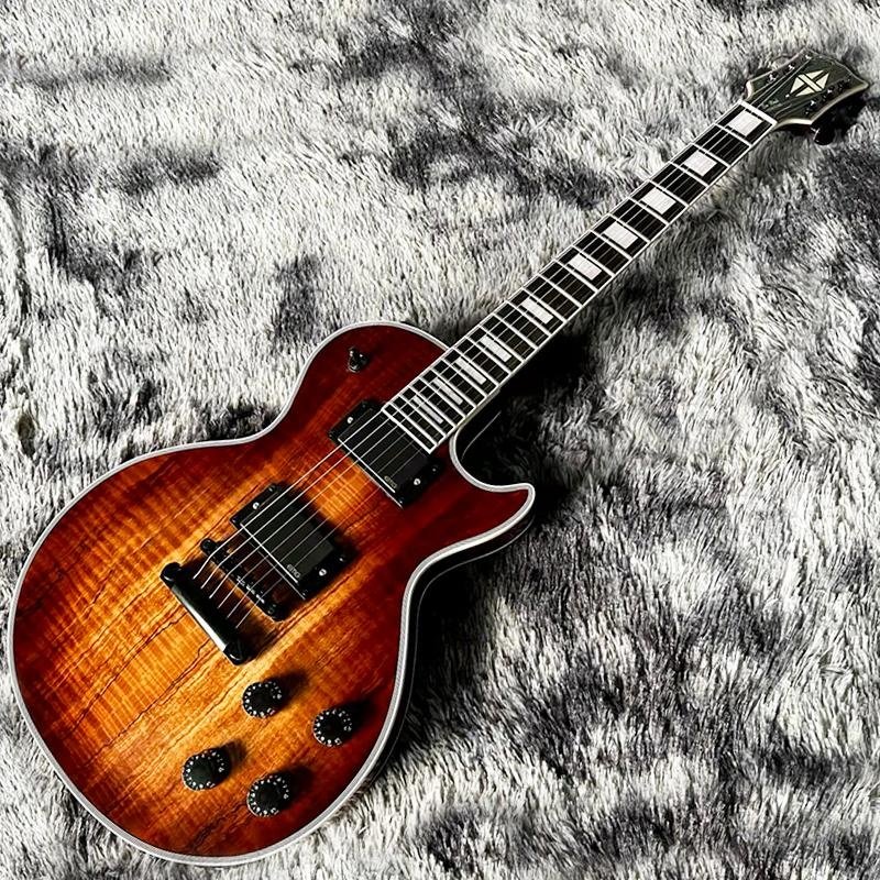 Custom Spalted Maple Electric Guitar Mahogany Body Rotten Wood Guitar ...
