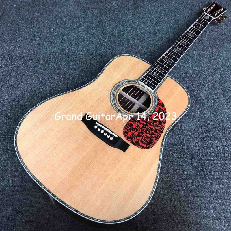 Custom AAAAA 5A Solid Rosewood Back Side Acoustic Guitar Abalone ...