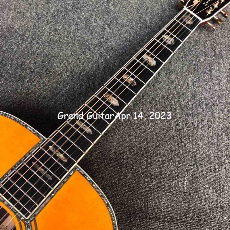 Custom Abalone Binding Glossing Finish Yellow Painting Color 5A AAAAA ...