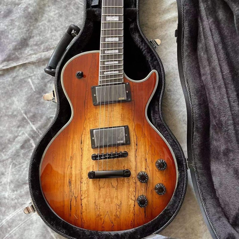 Custom Fanned Frets Les Paul LP Style Electric Guitar