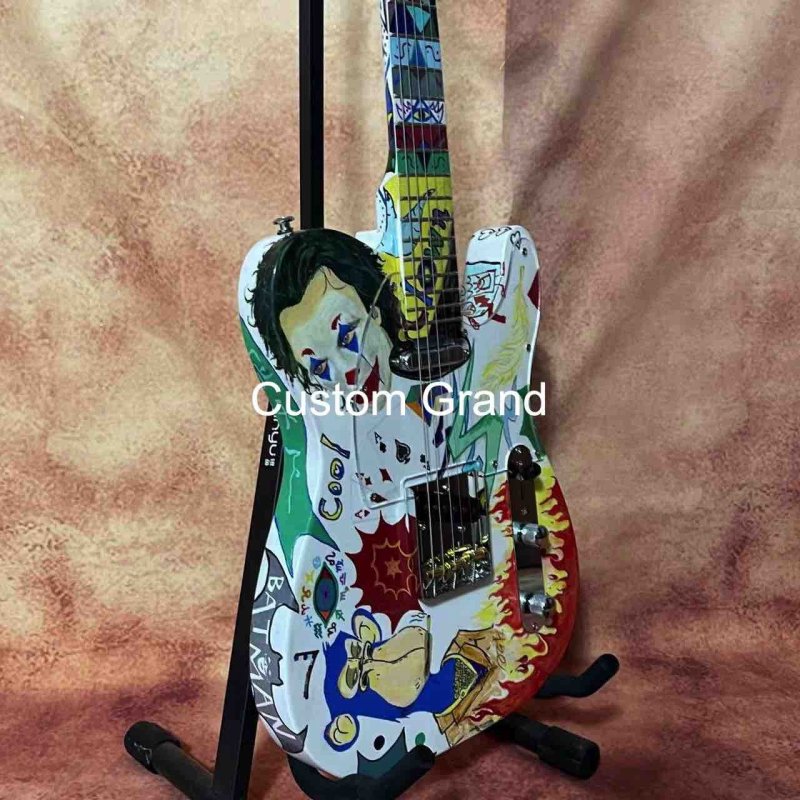 AMAZING Unique Custom Hand Painted Art Electric Guitar Right Handed ...