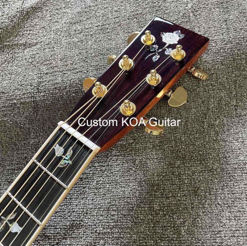 Custom SOLID KOA BACK SIDE acoustic guitar, OM Body