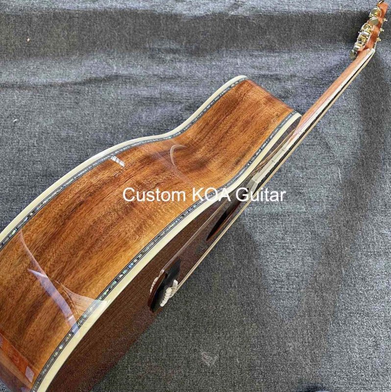 Custom SOLID KOA BACK SIDE acoustic guitar, OM Body