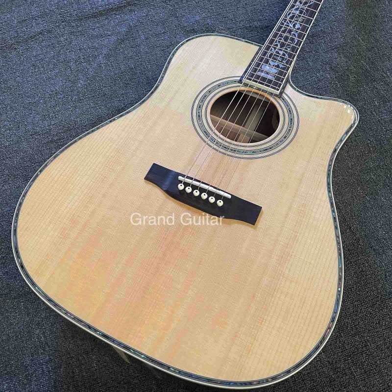 Custom 41 inches D45 Dreadnought Solid Spruce Top Rosewood Back Sides ...