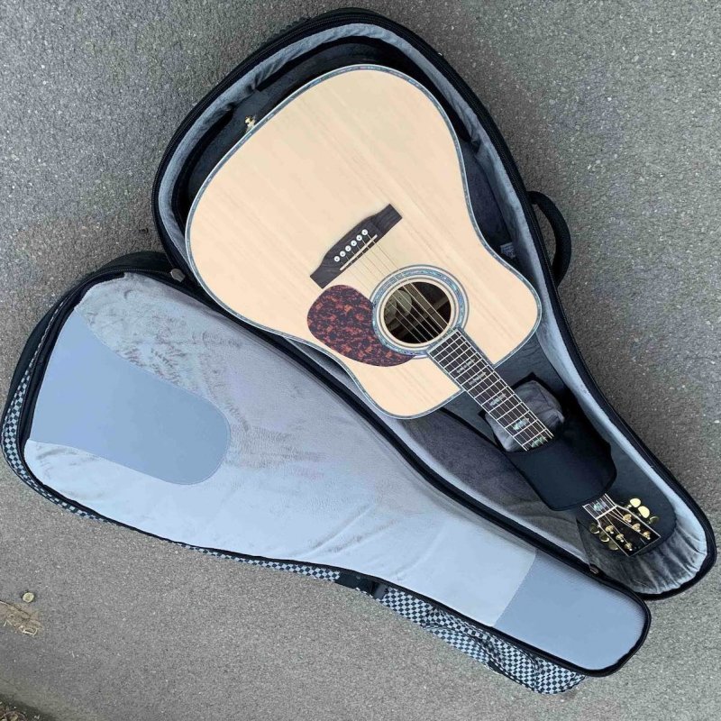 Custom deluxe Dreadnought D body solid Europe spruce wood acoustic ...