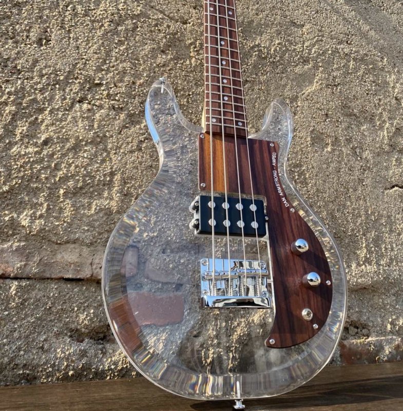 Custom OEM 4 Strings Crystal Electric Guitar Bass