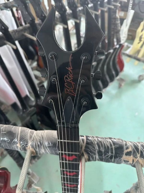 Customized high-end red binding B.C Rich Style electric guitar