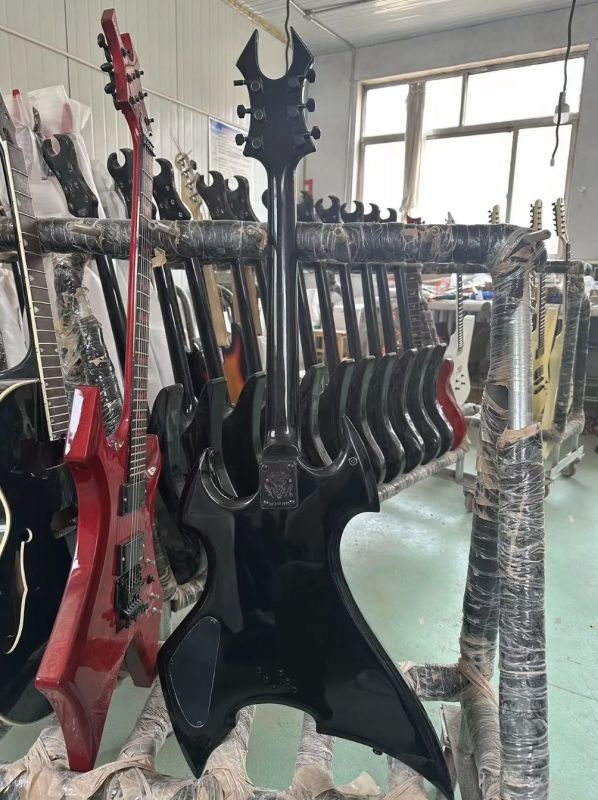 Customized high-end red binding B.C Rich Style electric guitar