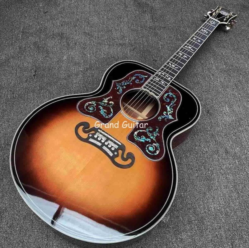 Customized AAAAA All Solid Jumbo Size Guitar Custom Shop Collector’s ...