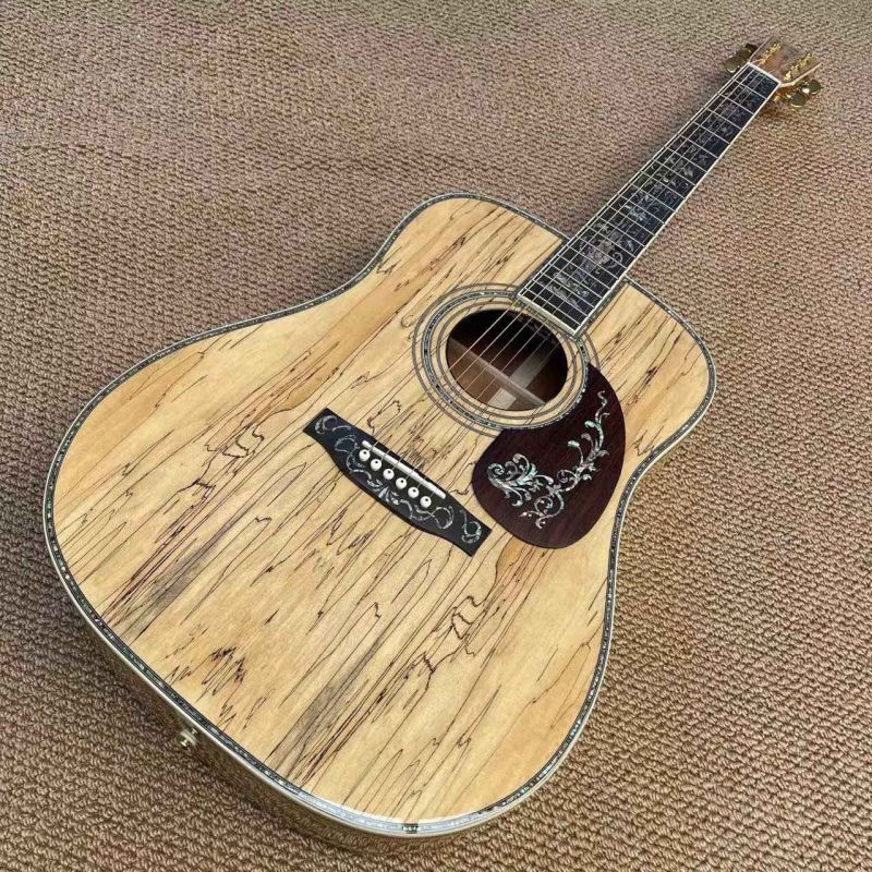 Custom Martin Style 41 Inch Dreadnought D-45R Type Rotten Wood Acoustic ...