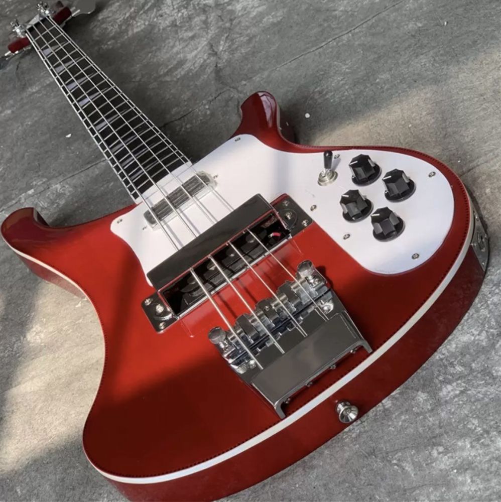 Custom 4 Strings Rick 4003 Electric Guitar in Red