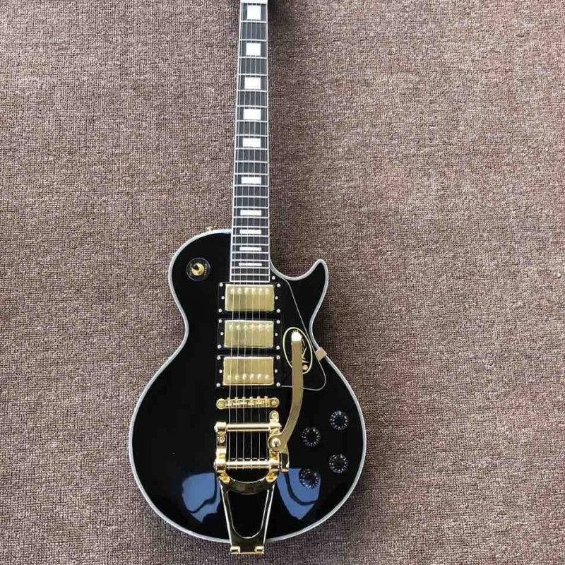 Custom Grand LP Style Electric Guitar with Rosewood Fingerboard White ...