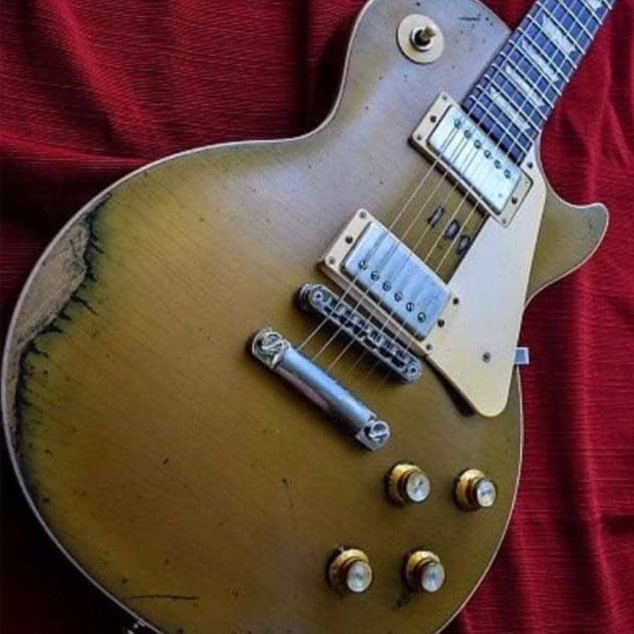 Custom Grand LP Vintage Aged Relic Electric Guitar with Nitro Finish ...