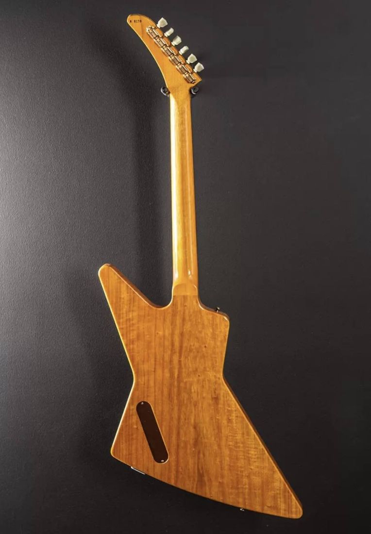 Explorer Electric Guitar with Gold Hardware and White Pickguard