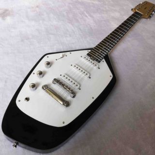 Left Hand Irregular 12 Strings Electric Guitar in Black