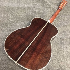 Custom Abalone Binding 40 Inch OM Body Solid Rosewood Back Side ...
