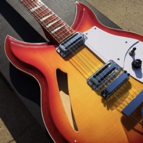 Custom Flamed Tiger Maple Veneer 381 Style Electric Guitar in Kinds Colors