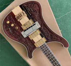 Custom Rickenbacker Style Bass Guitar Mahogany Body Lemmy Kilmister ...