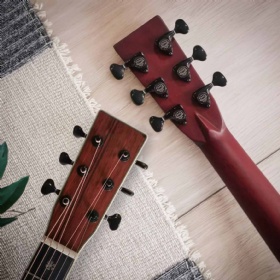 Custom OM Body Solid Cocobolo Wood Back Side Acoustic Guitar OM-45 Folk ...