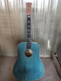 Custom 12 Strings Birds in Flight Viper Blue Custom Acoustic ...